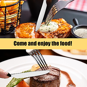 Nuenen 50 Pieces Knives Bulk Stainless Steel Butter Knives 8.5 Inch Table Knives for Kitchen Restaurant Butter Spreader Flatware Silverware