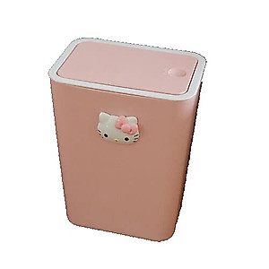 New Girls Lovely 11.03"(H) Square Home Kitty Waste Garbage Trash Can Bin