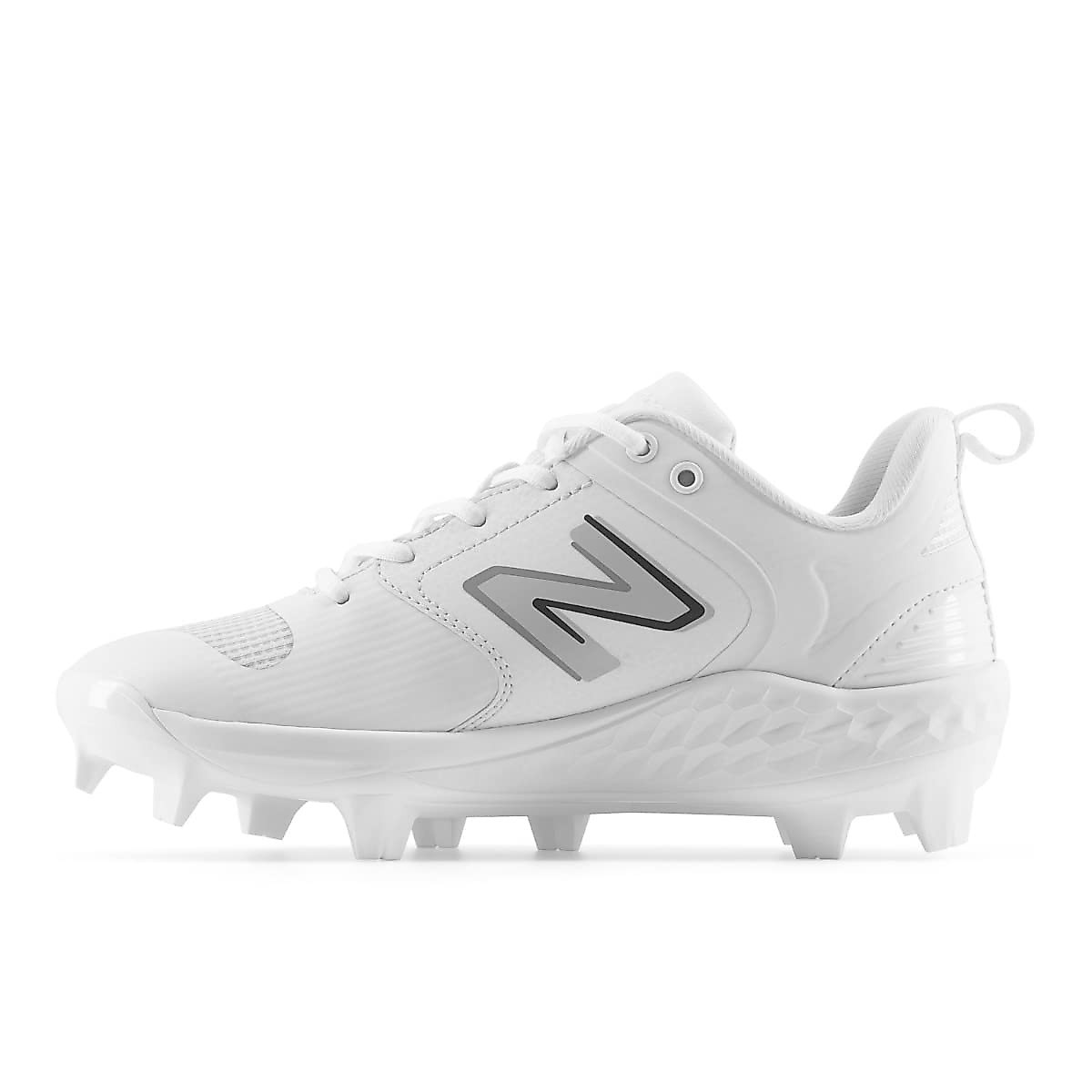 New Balance Women's Fresh Foam Velo V3 Molded Softball Shoe, White/White, 8