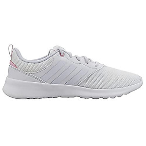 adidas Women's QT Racer 2.0 Running Shoe White/White/Clear Pink 8 M US