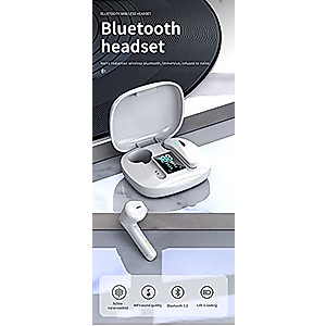 LSBDLLy Wireless Bluetooth Sports Earbuds Earphones, Bluetooth Earphones with Microphone, Suitable for Men and Women Running, Fitness, Work, Travel(Black)