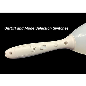 Pack of 2 Light Shakers LED Light Up Maracas - Choose From Multiple Modes: Solid Red, Green, and Blue; Plus COLOR CHANGE (Alternates Colors With Every Shake)