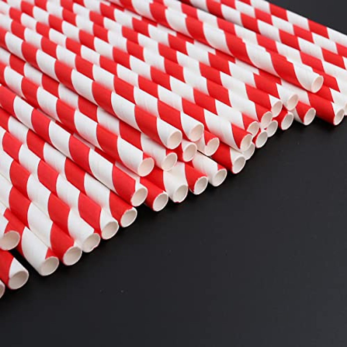 INOOMP 40 PCS Red Lips and Paper Straws Party Drinking Straws Decorative Cocktail for Graduation Party Decoration Supplies