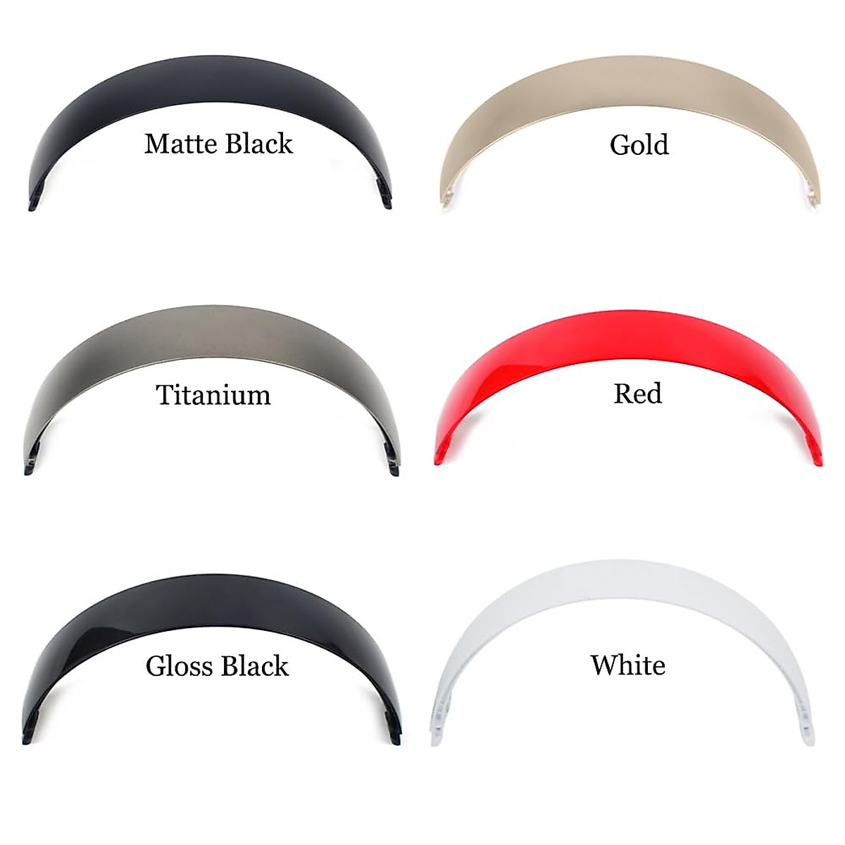 Studio 2 Headband as Same as The OEM Replacement Arch Band B0501 Accessories Parts Compatible with Beats by Dr. Dre Studio2 Wired/Wireless (Model B0500/B0501) Headphones (Titanium)