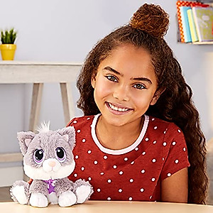 Little Tikes Rescue Tales Babies - Fluffy Kitten | Soft Cuddly Plush Pet Toy with Collar, Tag, Home, Stickers, Activities | Ages 3+