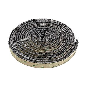 Protalwell Self Adhesive Stove Window Glass Gasket Tape, 1" Width 216" Length, Flat Stove Door Glass Gasket, Self Stick Flat Gasket Tape for Stove and Fireplace Window Glass