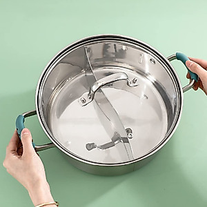 12 PCS Silicone Handles for Pots and Pans Cast Iron Handle Covers Heat Resistant, Non-Slip Pot Handle Covers, for Frying Cast Iron Skillet Metal Pan