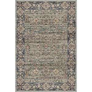 SONGLET Vintage 2x3 Machine Washable Distressed Door Mat Living Room Carpet Throw Rug for Office Dining Room Bathroom