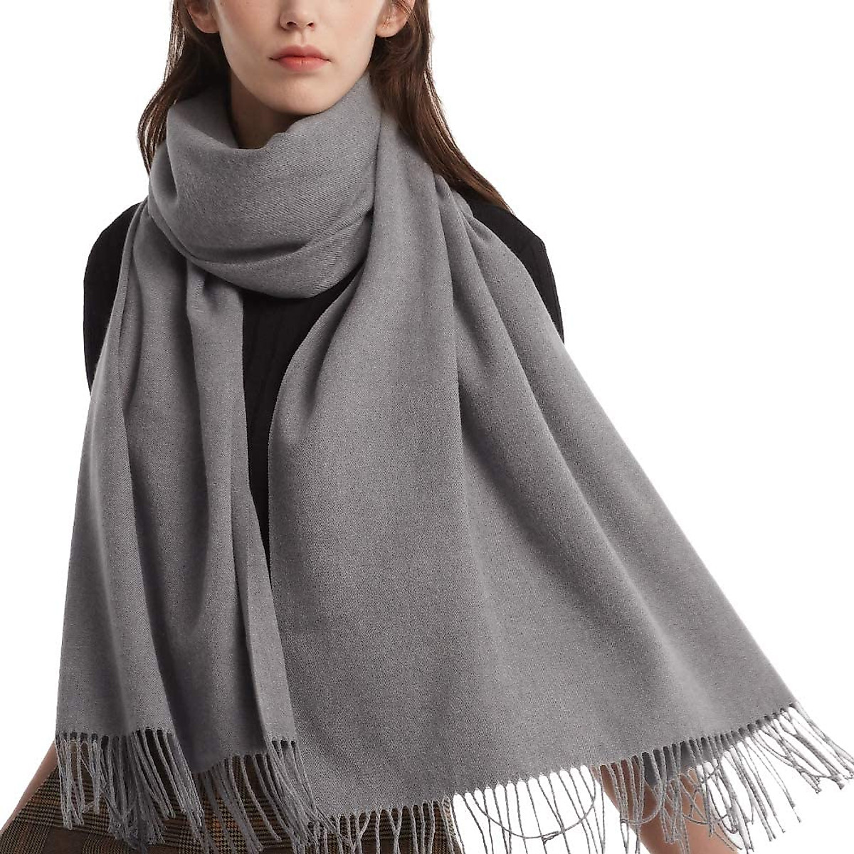 FURTALK Womens Pashmina Shawl Wraps Cashmere Feel Winter Scarf Soft Warm Blanket