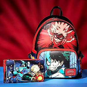 Loungefly My Hero Academia: Deku vs. Kacchan Collection Mini-Backpack, Amazon Exclusive