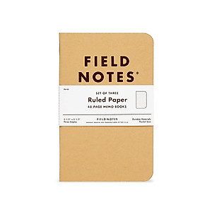 Field Notes: Original Kraft 3-Pack - Ruled Paper - 48 Pages - 3.5" x 5.5"