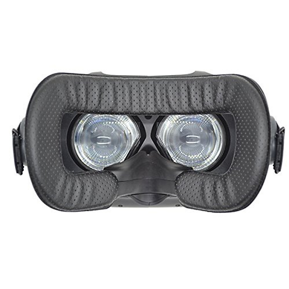 TamBee Vive Sponge Mat Breathable PU Face Foam Replacement for HTC Vive Headset PU Leather with Holes Eye Mask Black - 12mm