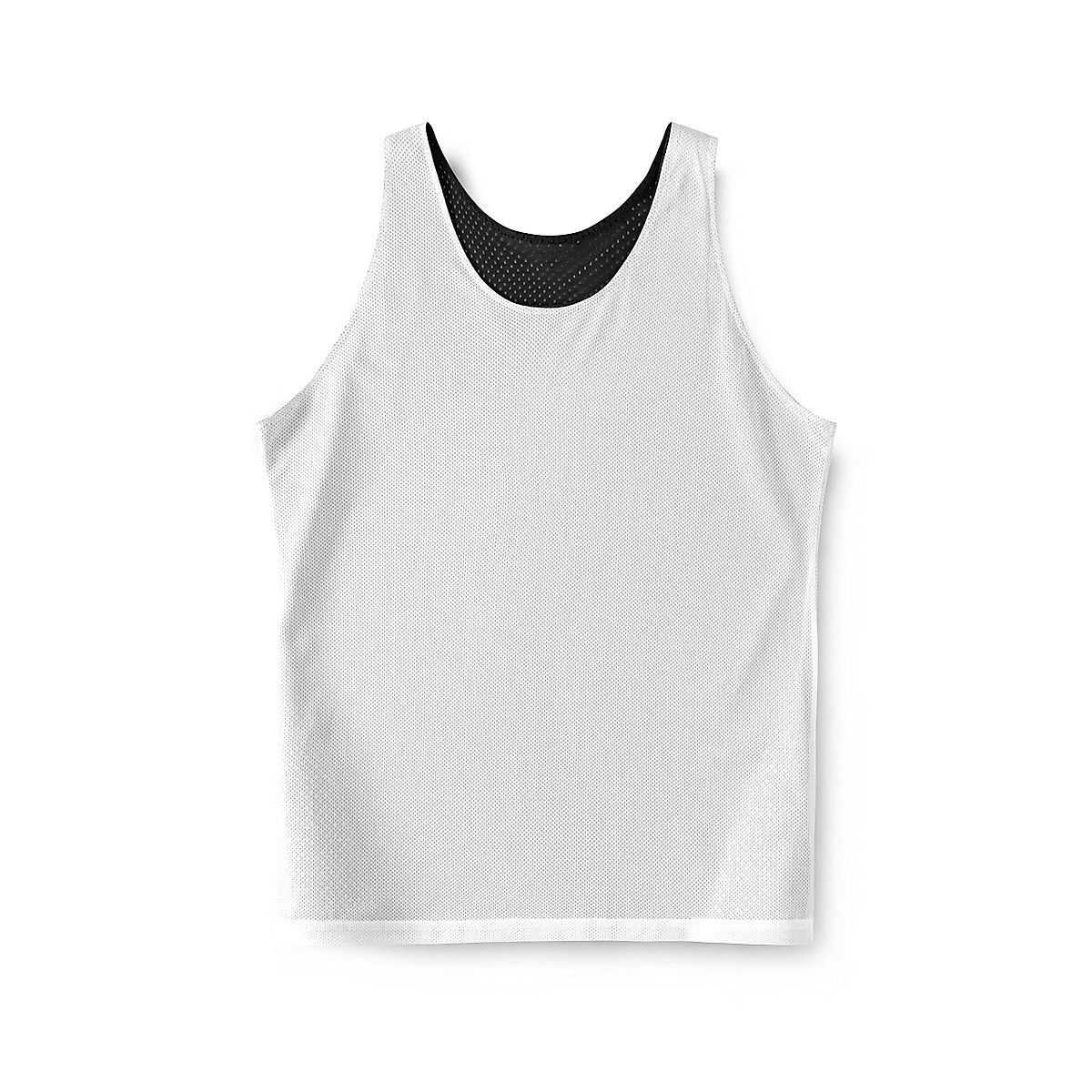Ma Croix Mens Reversible Mesh Basketball Jersey Quick Drying Sleeveless Tank Top Active Made in USA (Large, 1ih05_Black)