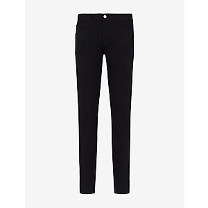 A | X ARMANI EXCHANGE Men's 5 Pocket Slim, Black Stretch Bull Denim