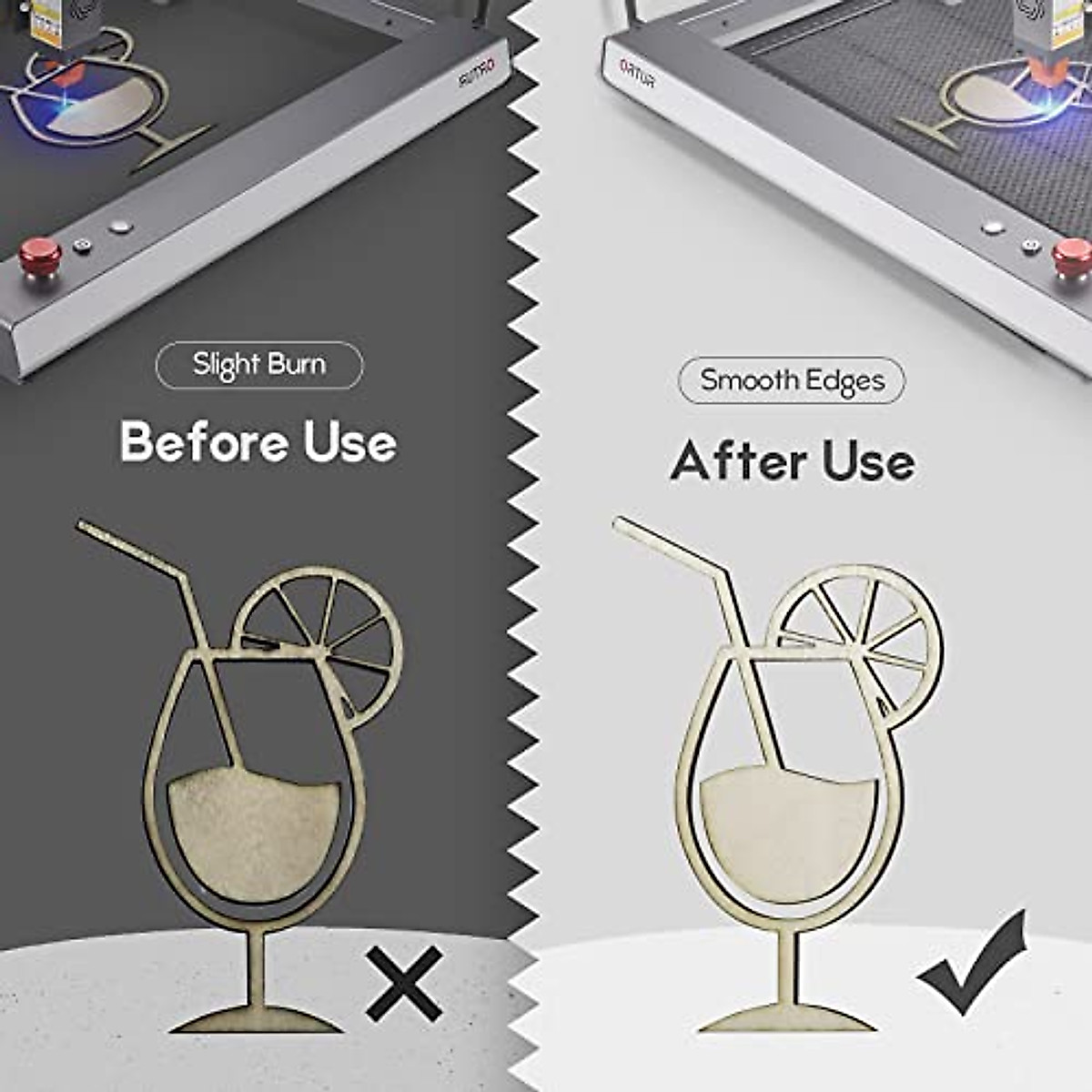 Honeycomb Laser Bed, Laser Cutting Honeycomb Working Table 17.32x18.5x0.87 inch for ORTUR Laser Engraver, Diode Laser Engraving Machine, Fixture Design & Table-Protecting