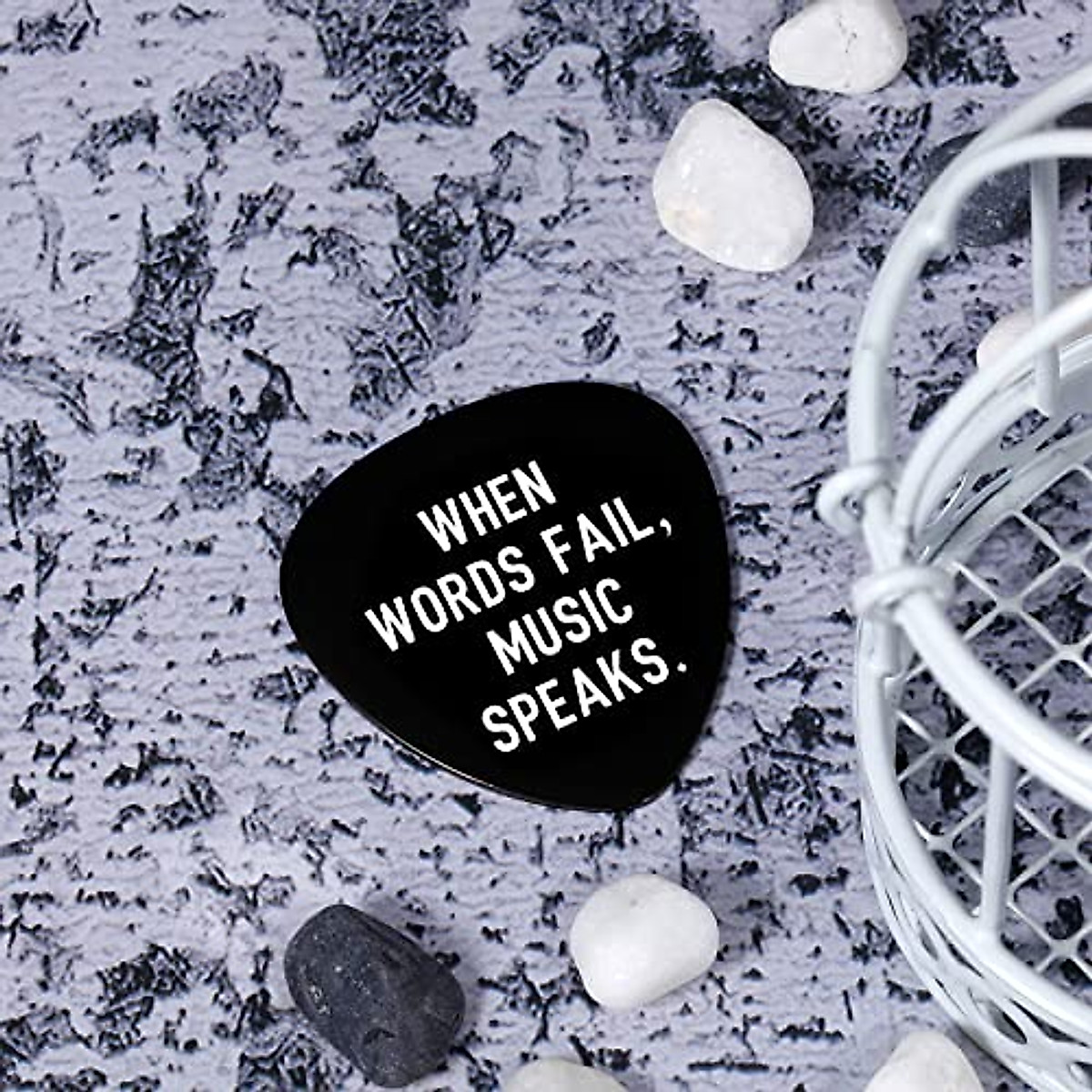 Guitar Pick Gifts Christmas for Men Women Music Lovers Music Stuff Guitar Accessories Gift for Him Her Boyfriends Musician Student Graduation Birthday Valentines Day Son Husband Dad Brother Friend