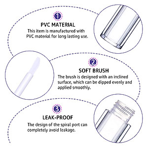 AMORIX 20 Pack Diamond Lip Gloss Tubes with Wand 5ml Empty Rhinestone Cute Lipgloss Bottles/Containers Crystal Lip Gloss Supplies Kit + 2pcs Syringes + Labels for DIY Lip Gloss Base