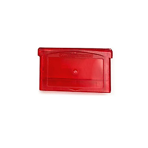 Cowhilan Replacement Clear Full Housing Shell Case Compatible with Gameboy Advance SP GBA SP Console, Send with Game Card Shell, Transparent Red