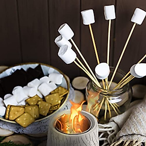 Tabletop Fire Pit - Taschyas Concrete Table Top Firepit Bowl - Personal Small Fire Pits for Indoor Outdoor Garden Patio Mini Fire Pit Tabletop Fireplace