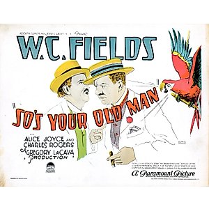 Posterazzi So'S Your Old Man Title Card W.C. Fields 1926 Movie Masterprint Poster Print, (28 x 22)