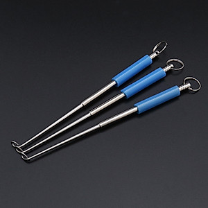 Create idea 5PCS Fishing Unhooking Disgorger Stainless Steel Portable Fishing Hook Remover Hook Detacher Hook Extractor Fishing Accessories