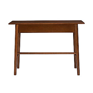 Linon Melissa Mid-Century Walnut Desk, 42" W x 19" D x 30" H