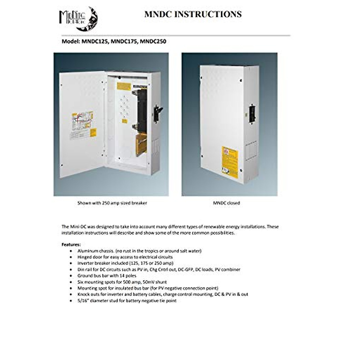 MidNite Solar MNDC125 Mini DC Disconnect