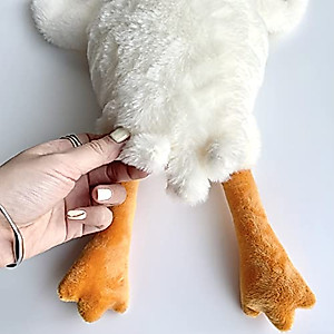 Tanha Goose Stuffed Animal, Soft Small Goose Plush, Cute Stuffed Goose, Duck Stuffed Animal - 20 inch, White