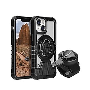 Rokform - iPhone 13 Mini Crystal Case + Universal Bike Phone Mount