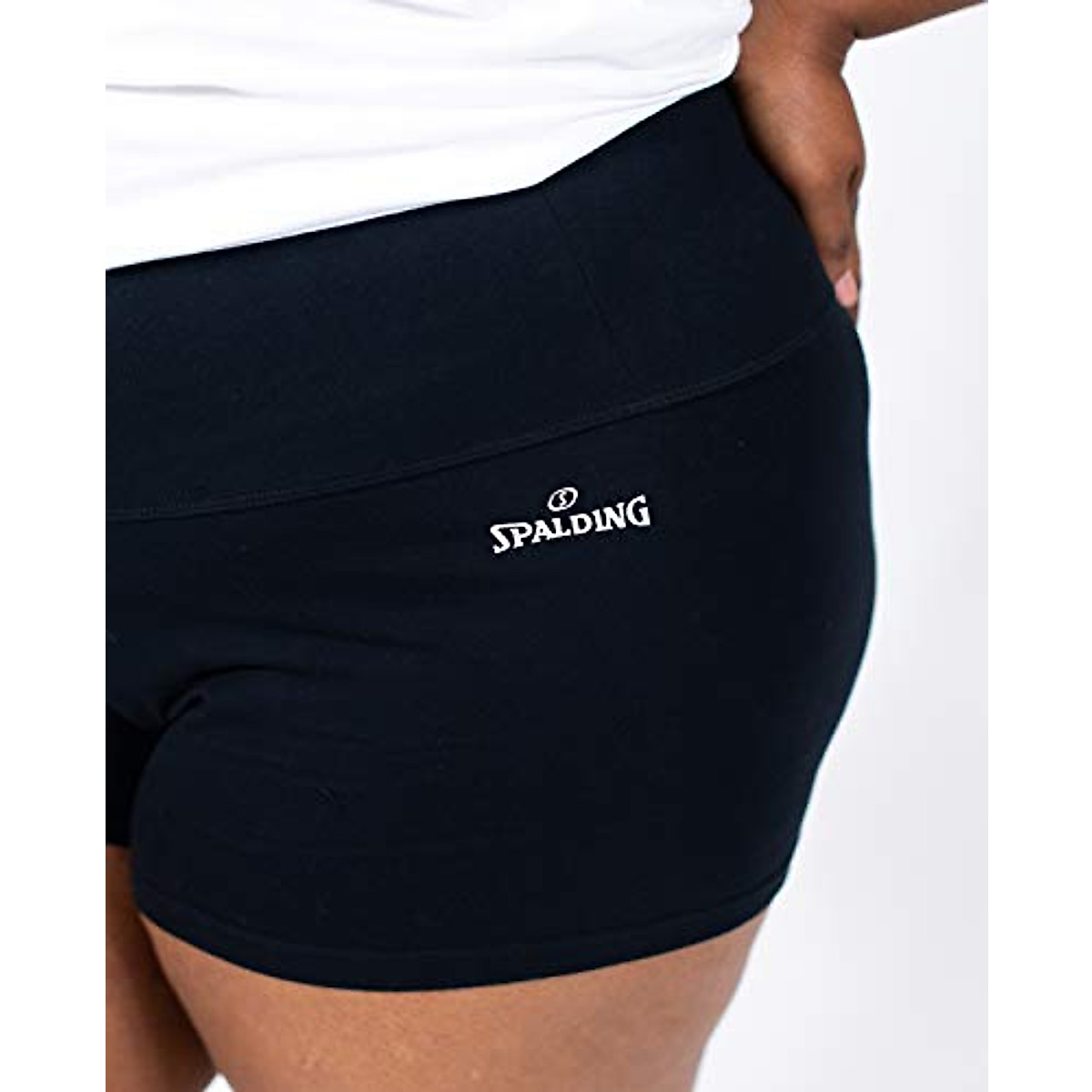 Spalding Women's Active 3 Inch Volleyball Short, Regular and Plus Size Black