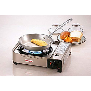Iwatani 35FW Single-Burner Butane Portable Cooktop Indoor & Outdoor Cooking Stove Medium