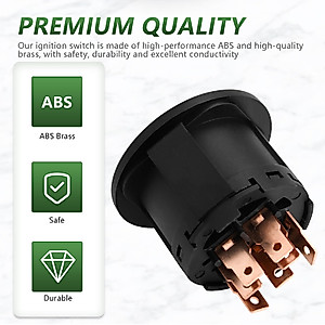 Ignition Switch 4 Position for Craftsman, Husqvarna, AYP, Sears, Poulan Pro Riding Lawn Mower Tractor 193350 532193350