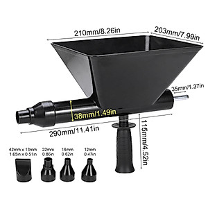 Cement Grouting Machine, Electric Mortar Grout Injector, 4 Threaded Detachable Design Nozzles, Automatic Brick Tile Grouting Set, Mortar Pointing Gn for Air Compressor Ground Mix