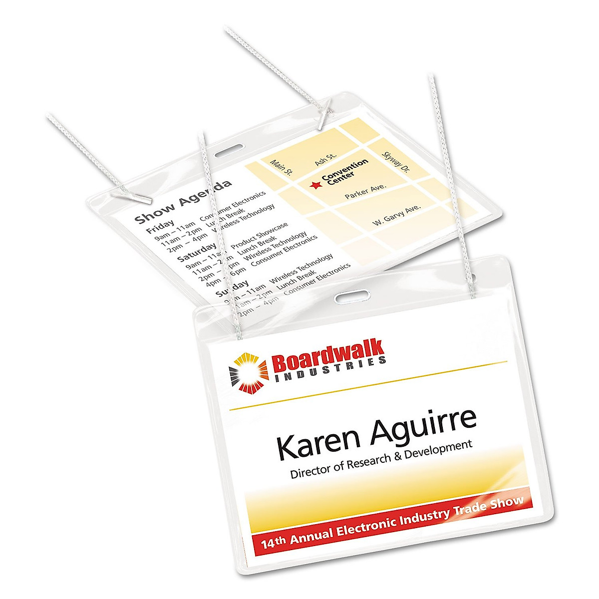 Avery Insertable 3 Inch x 4 Inch White Name Badges 100 Count (74459)