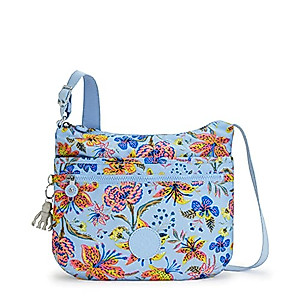 Kipling Women’s Arto Crossbody, Lightweight Everyday Purse, Casual Nylon Shoulder Bag, Wild Flowers