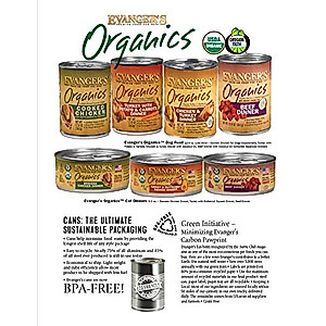 Evanger's Organics Beef Dinner for Dogs 12.5 oz (Pack of 12)