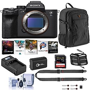 Sony Alpha a7S III Mirrorless Digital Camera - Bundle with Strap, Extra Battery, Charger, Backpack, Corel PC Software Kit, SD Card Case, Cleaning Kit, 64GB SD Card