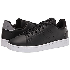 adidas Men's Advantage Racquetball Shoe, Black/Black/Grey, 10