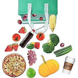 SDQCLIIF insulated take out bags,restaurant takeaways bags with sturdy Self-adhesive stickers and handles,ideal for uber eats,Cold or hot Food Delivery,Restaurant takeaways,Picnic party