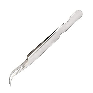 G.S Volume Tweezers Stainless Steel Ultra Rigidity Curved Curved Pro Beauty Eyelash Extension Tool Curved Humanized Design Handle ELT-036