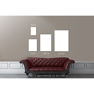 Photographic Portrait of Male African Lion Printed on CANVAS Ready to Hang Nature Photo Tawny Brown Tan Black Wall Art for Home or Office Big Cat Photography