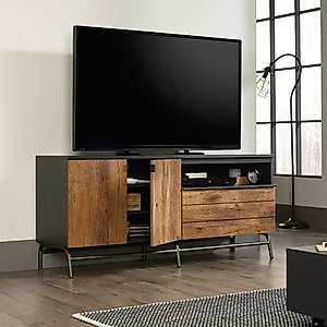 Sauder Boulevard Café Credenza, For TVs up to 60", Black finish