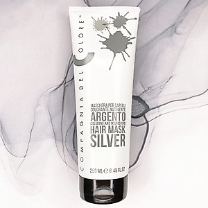 Compagnia Del Colore Coloring and Nourishing Hair Mask 8.45 Oz Free Starry Lipgloss 10 Ml (Silver)