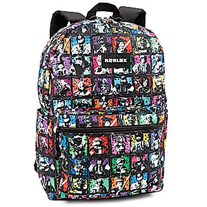 Roblox Backpack Video Game Characters Black Rucksack 17.3”