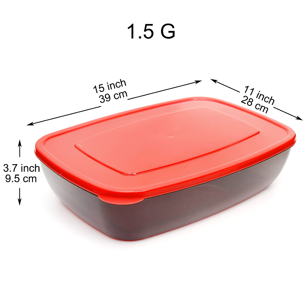 Youngever 2 Pack 1.5 Gallon Large Food Storage Container Boxes, Large Food Storage, Reusable Plastic Large Meal Prep Containers
