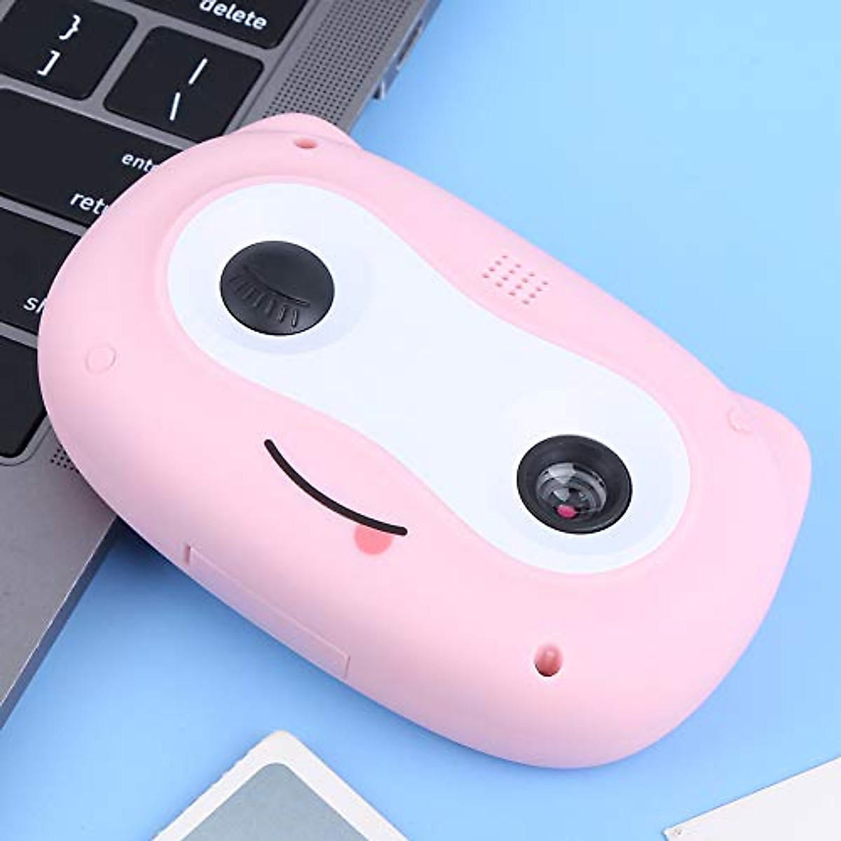 Sazao Children Camera, Largecapacity Battery Life High Definition Digital Mini Camera, Lovely Mini for Childrfen Kids Girls(Pink)