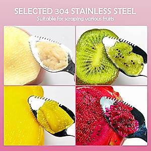 Baby Feeding Spoon, ROPOSY Double-Ended Silicone Baby Spoon, BPA-Free First Upward Self Feeding Baby Utensils for 6 Months+, 1-Pack, 2 Spoons in Cyan/Pink