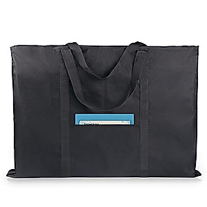 JJRING Dacron Light Weight Art Portfolio Bag, 23 Inches by 31 Inches, Black Carrying Storage Case for Poster, Sketching, and Drawing