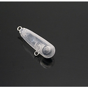 10PCS Unpainted Lure Blanks 2.09g 3.4cm Crankbait Simulation Blank Body Clear Hard Baits Trout Salmon Minnow Lure Popper Lures Topwater Freshwater 8427