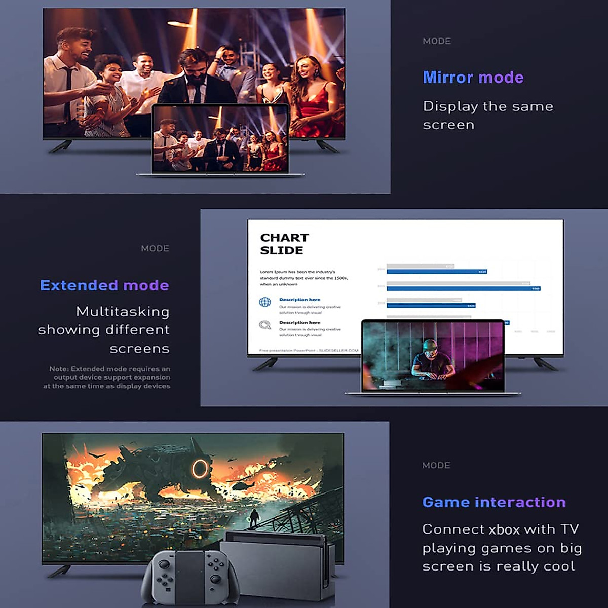 HDMI to VGA Cable 2-Pack, 3.3 Feet Gold-Plated Computer HDMI to VGA Monitor Cable Adapter Cord for Computer, Desktop, Laptop, PC, Monitor, Projector, HDTV, and More (NOT Bidirectional)